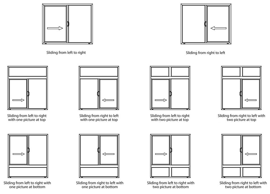 Aluminum Frame Sliding Window Aluminum Window Double Building Materials 